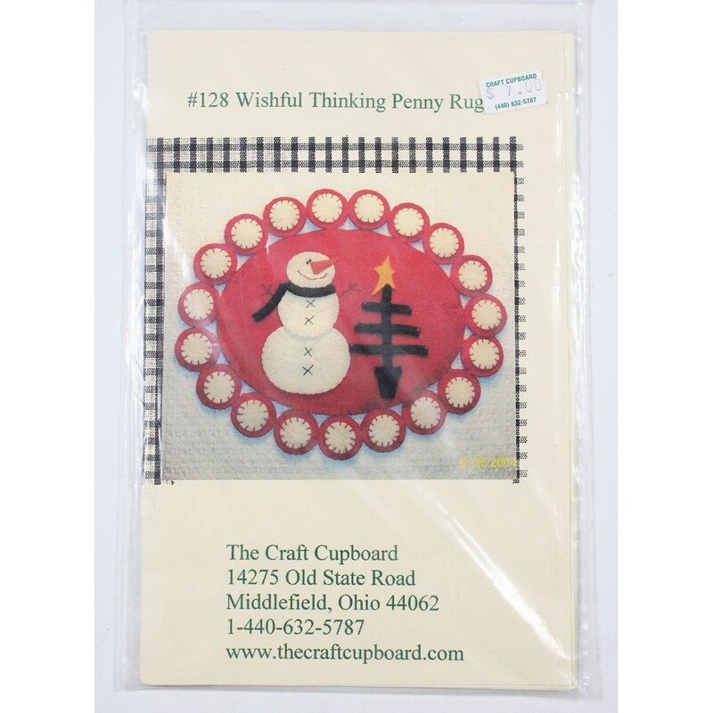 Penny Rug Pattern - Etsy