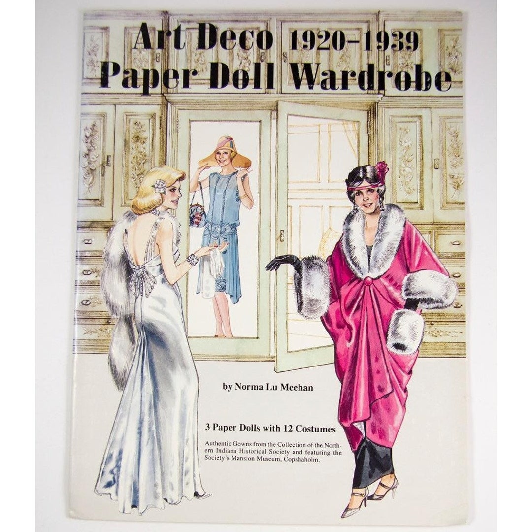Art Deco 1920-1939 Paper Doll Wardrobe Booklet by Norma Lu - Etsy