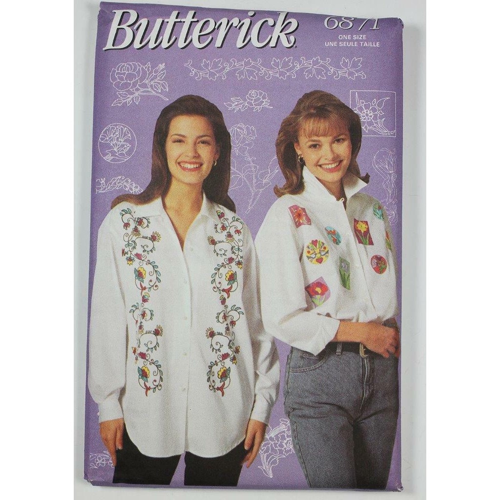 Butterick Pattern 6871 Floral Transfers for Fabric Painting UNCUT - Etsy