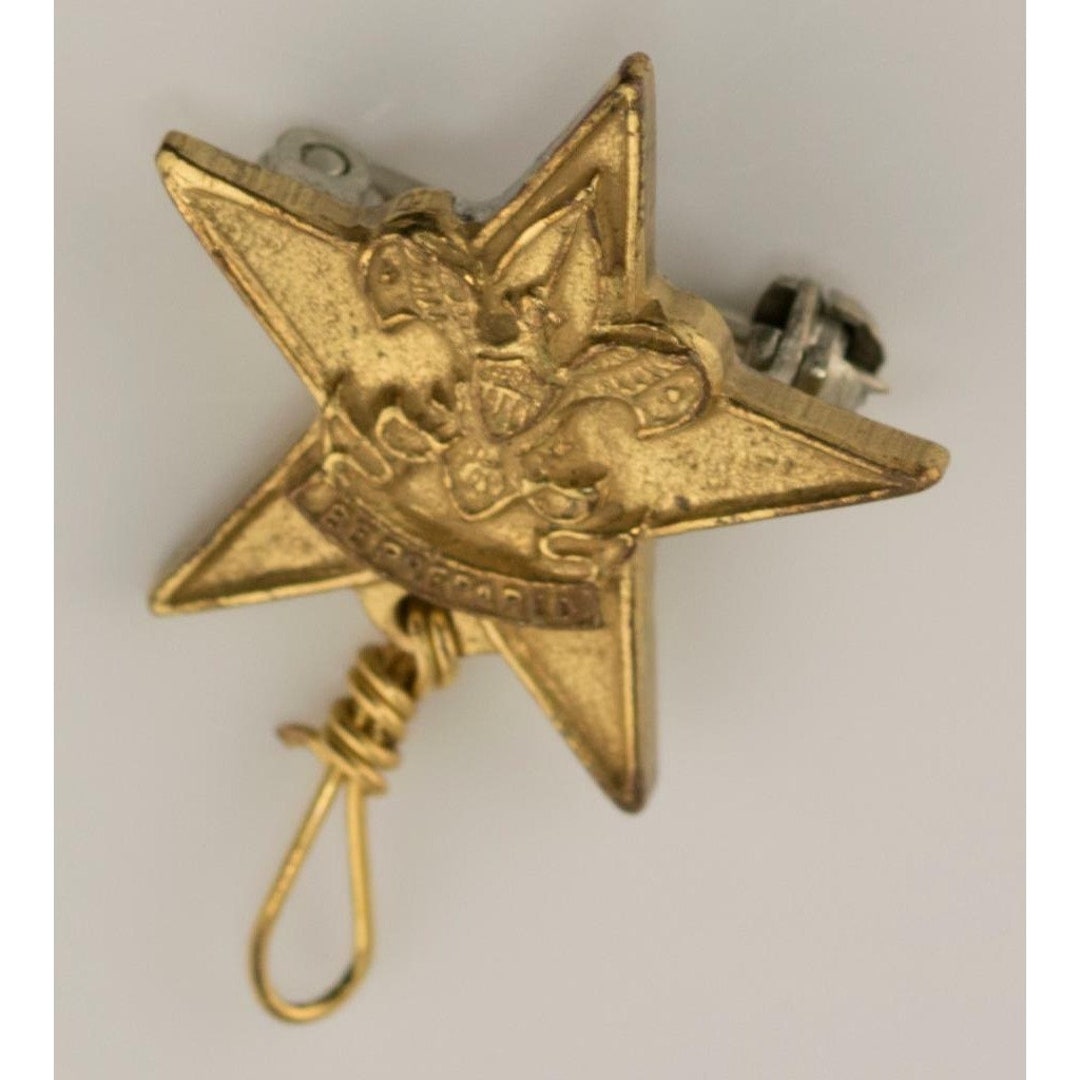 Vintage Star Scout Parent's Be Prepared Lapel Pin Gold Tone Boy Scouts ...