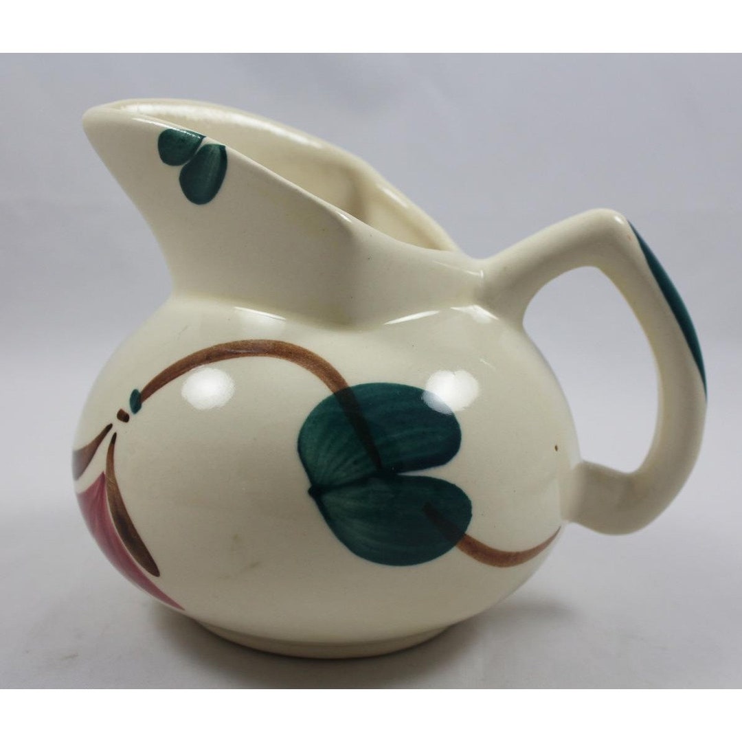 Vintage Purinton Slip Ware Pottery Ivy Red Blossom 14 Oz Kent Jug Mid ...