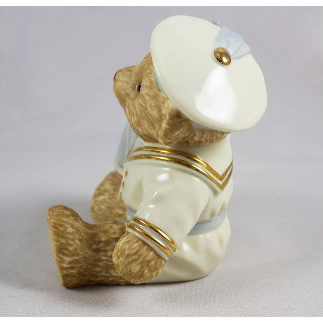 Lenox First Mate China Teddy Bear Sailor Figurine 24K Gold Accents 5.5 ...