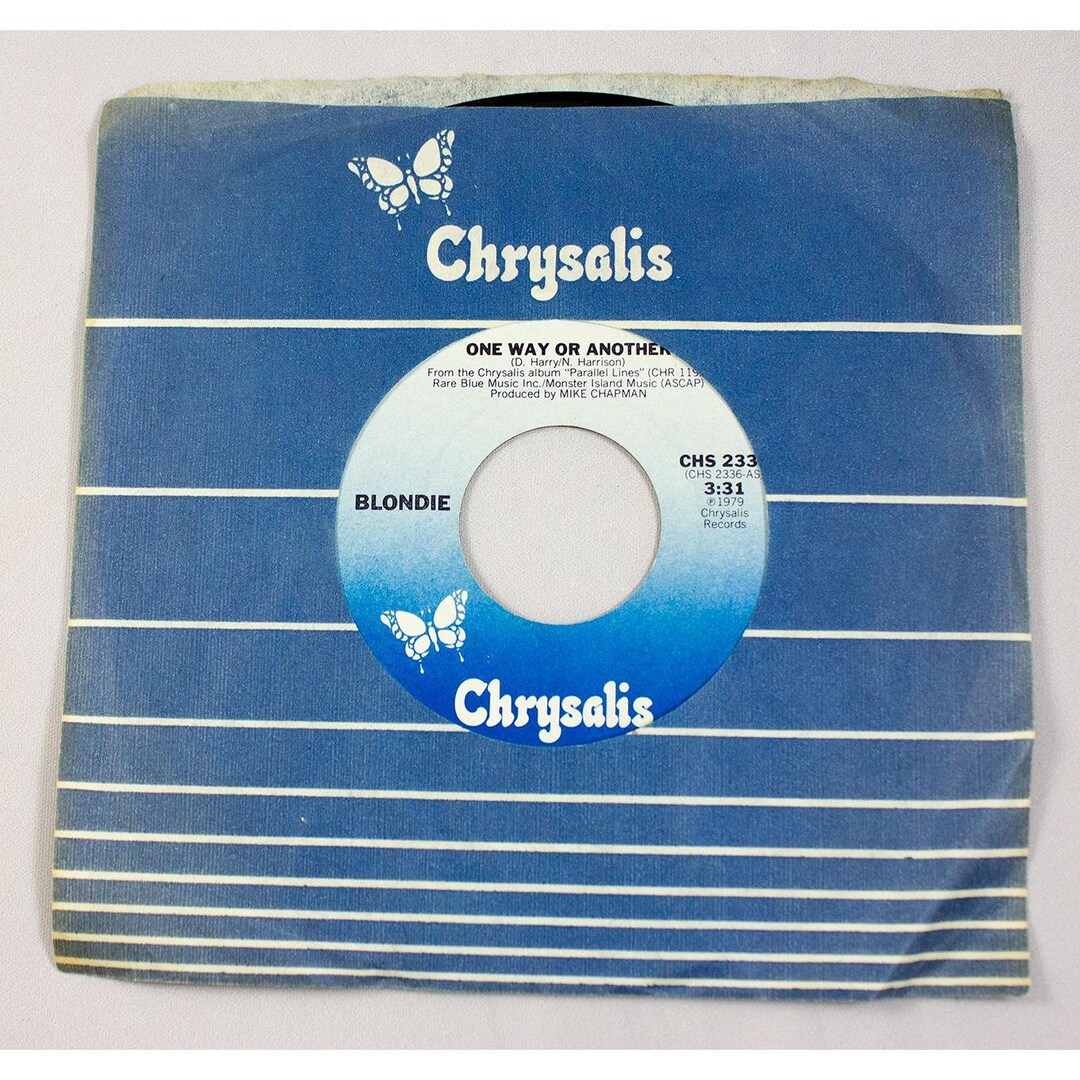 Blondie One Way or Another / Just Go Away 45 RPM Vinyl Record Chrysalis ...