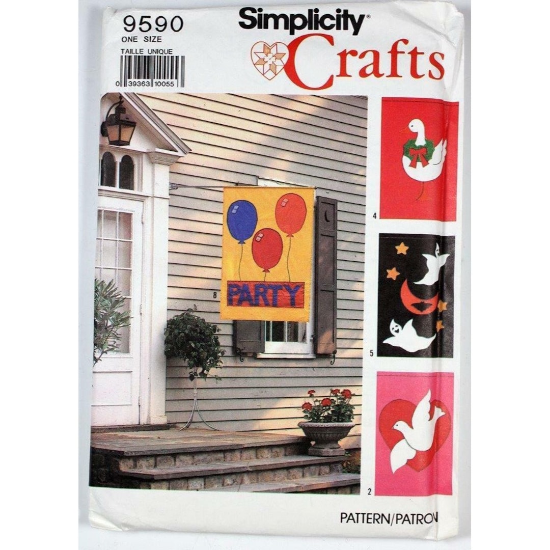 Simplicity Crafts Pattern 9590 Banners Party Holiday New Baby UNCUT - Etsy