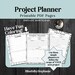 Printable Color-in Project Planner, Office, Home Office, Project ...