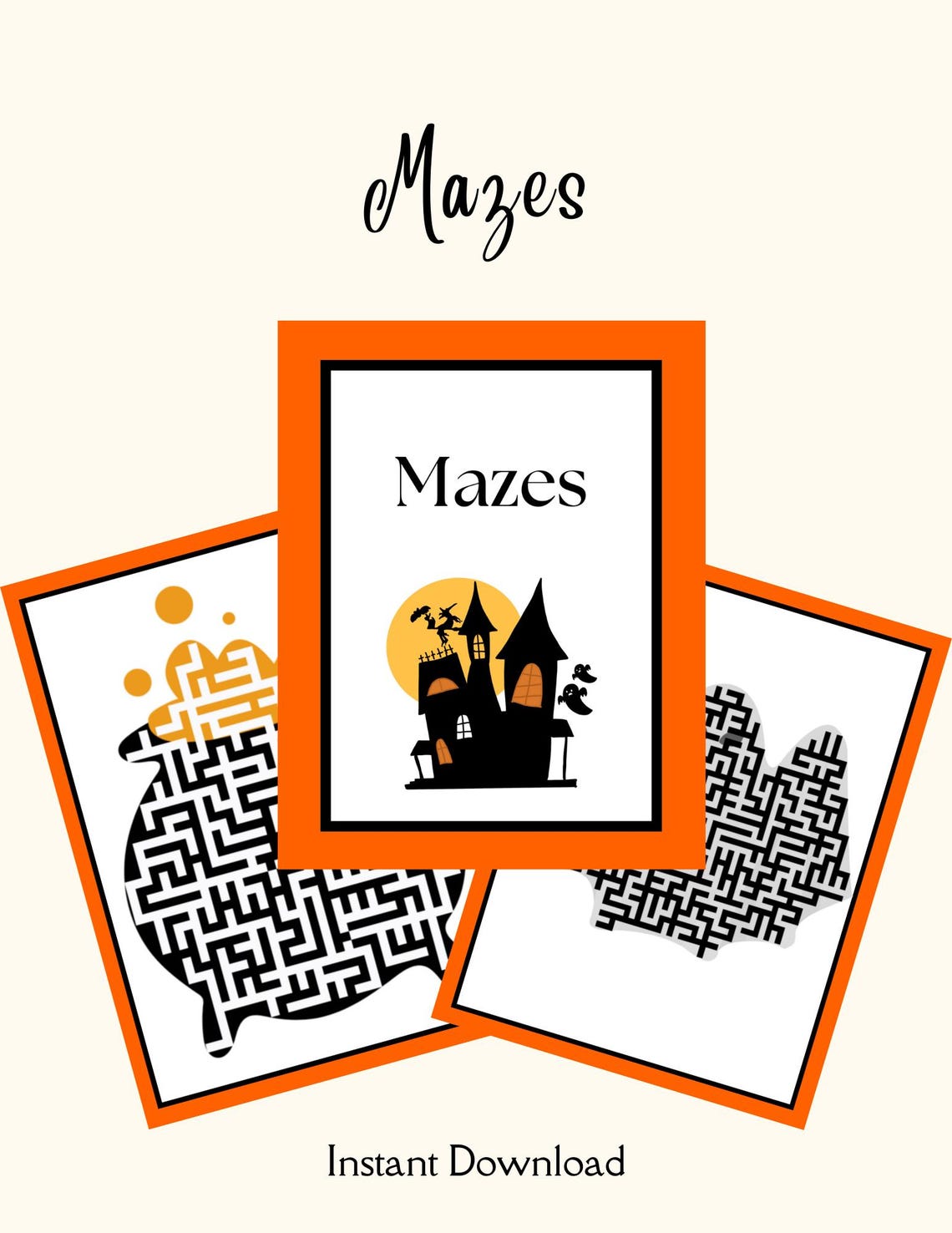 Activity Sheets for Kids, Halloween Pages, Printable, Word Search ...