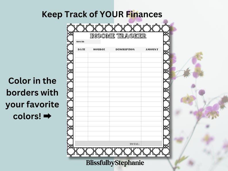 5 Financial Trackers: Monthly Budget, Expense Tracker, Savings Tracker ...