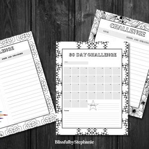 30-day Challenge, Challenge Tracker, Printable, Digital Download, Adult ...
