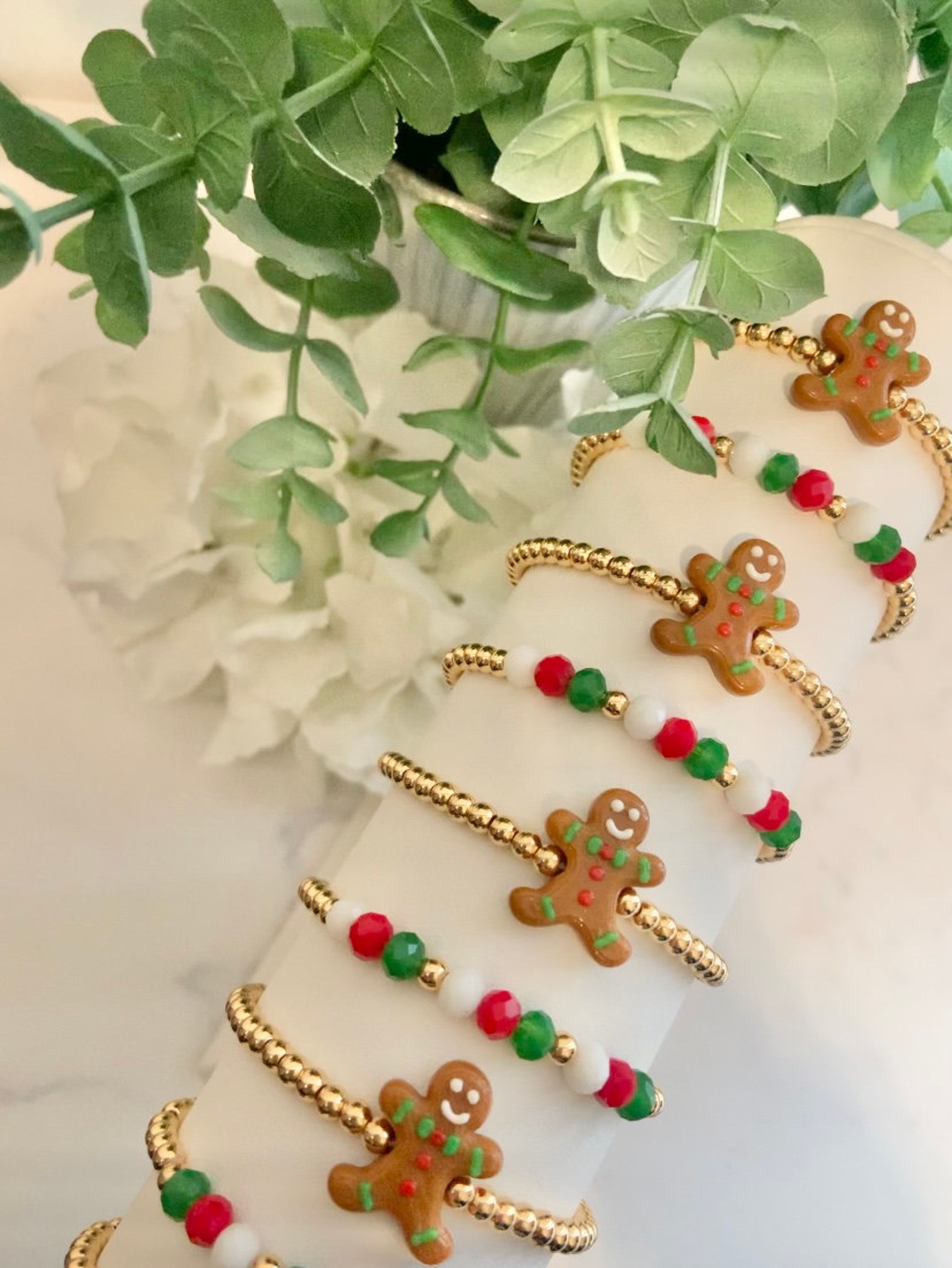 Gingerbread Man Bracelet Gingerbread Bracelet Holiday Bracelet - Etsy