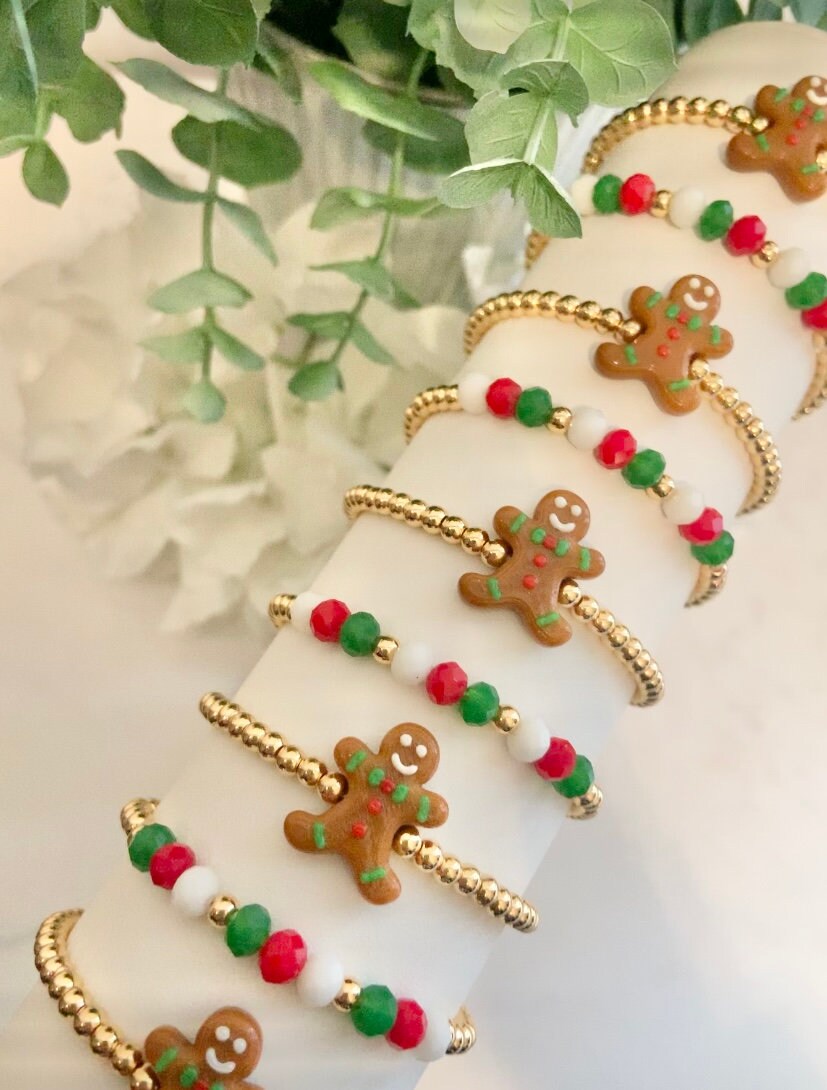 Gingerbread Man Bracelet Gingerbread Bracelet Holiday Bracelet - Etsy