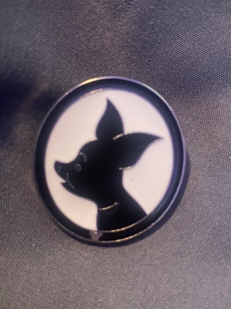Black and White Piglet Hidden Mickey Pin - Etsy
