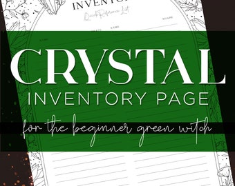 Crystal Log Template - Etsy UK