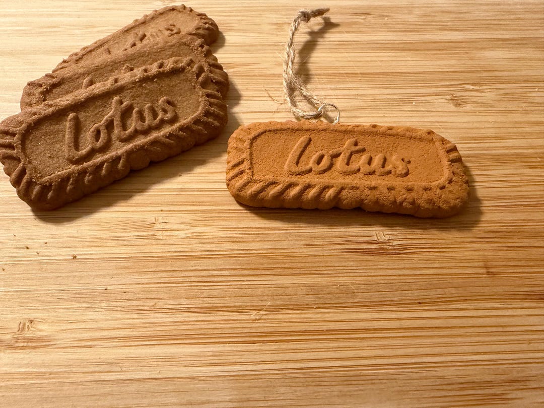 Biscoff Cookie Ornament - Handmade Polymer Clay Christmas Decoration - Etsy