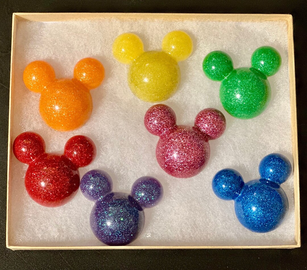 Set of 7 Refrigerator Magnets Mickey Mouse Inspired Magnet Options ...