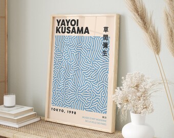 Yayoi Kusama Blue Print Poster - Etsy