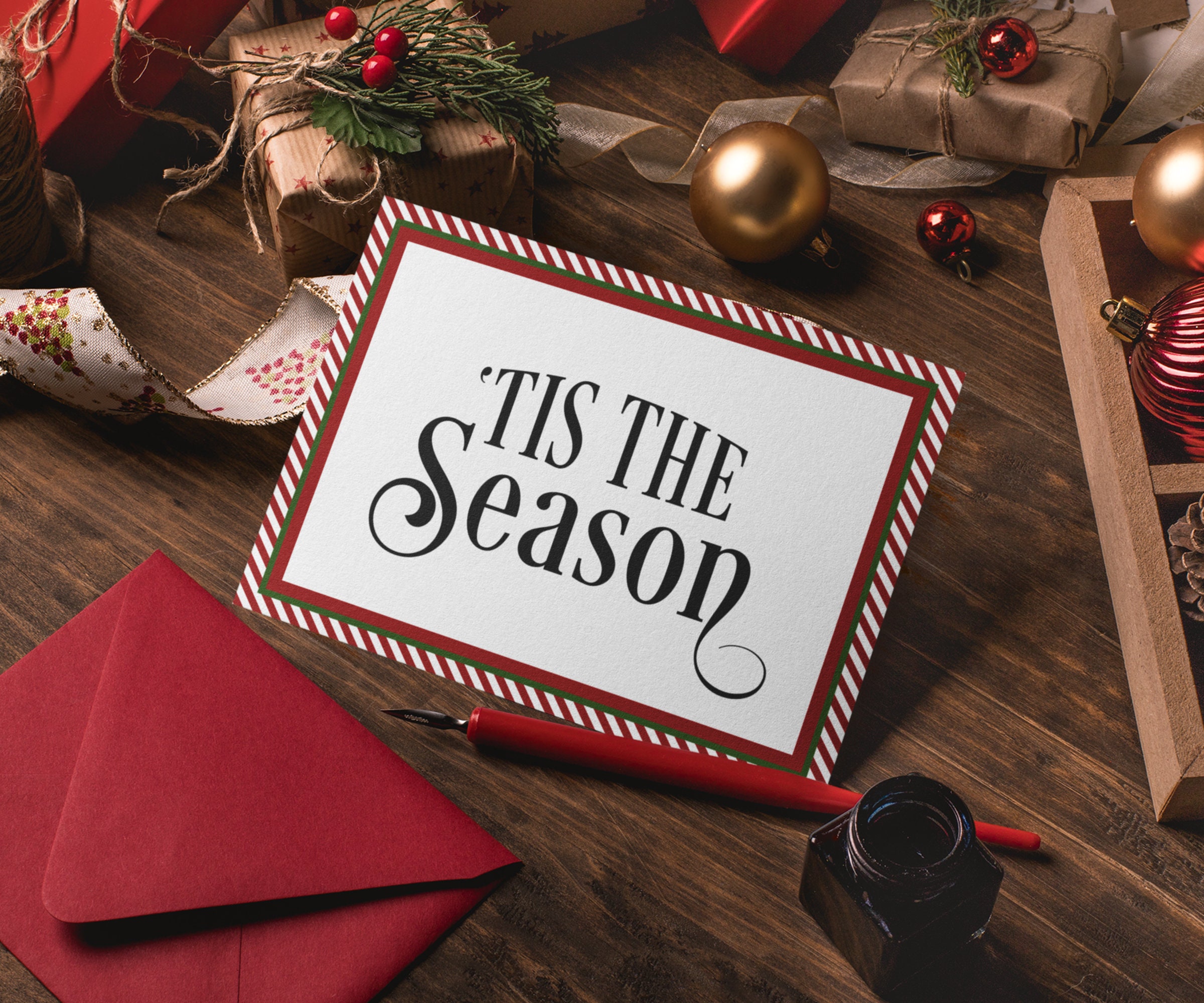 Christmas Sentiments Digital Stamp Bundle Photo Overlays Word - Etsy