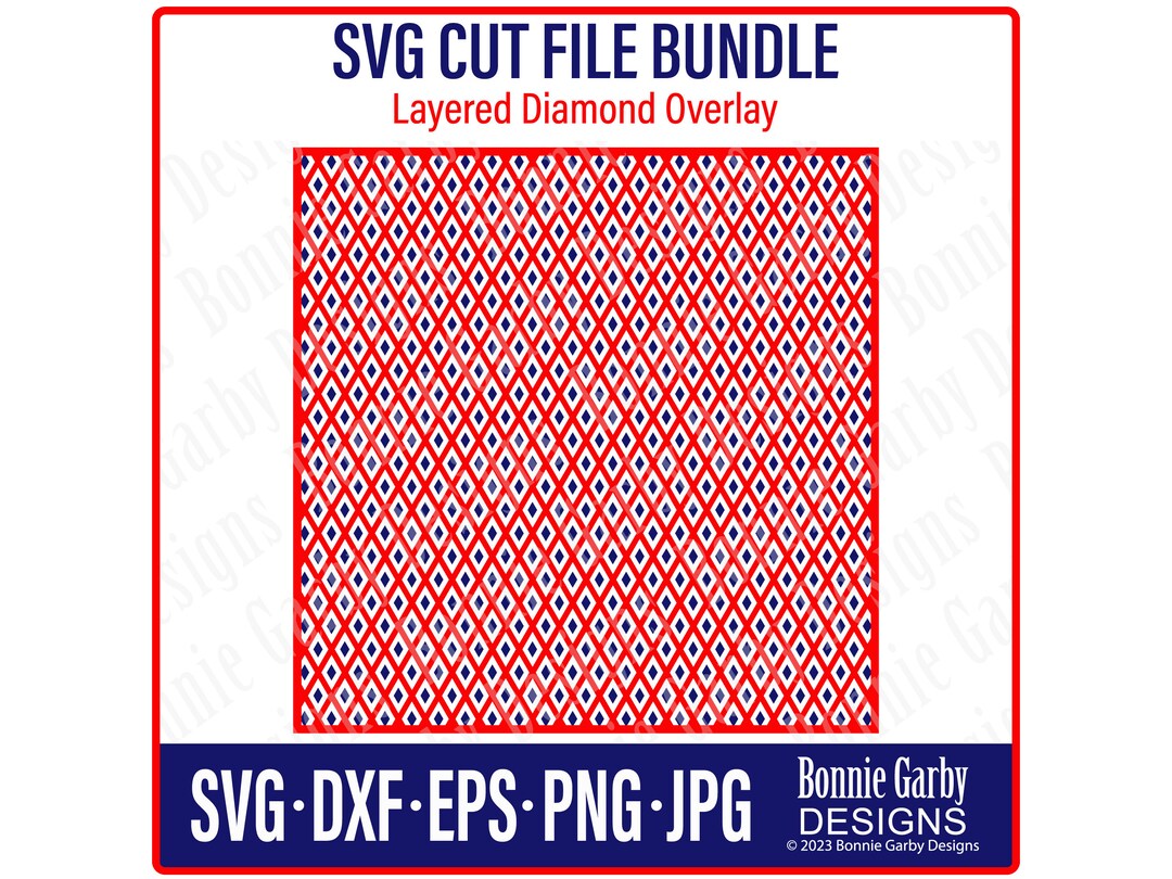 Layered Diamond SVG Cut File Bundle Background Layered Die - Etsy
