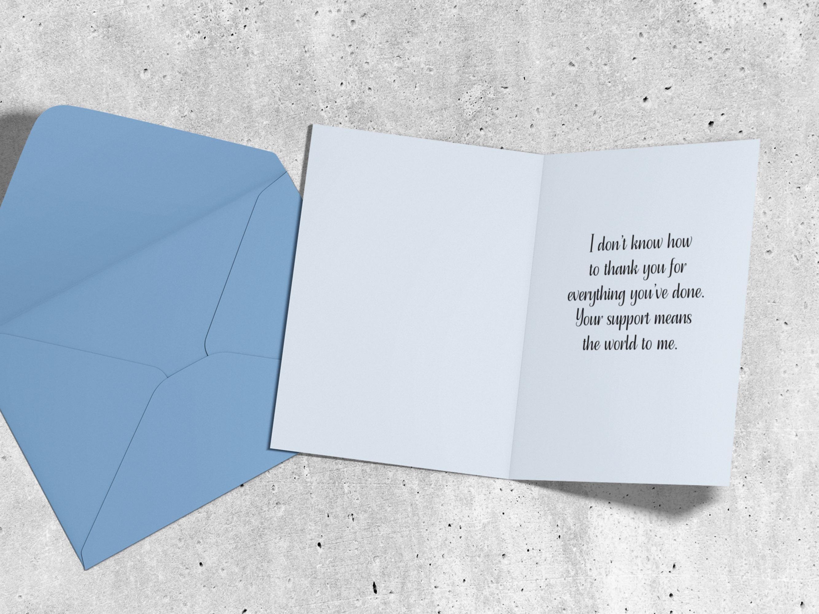 Thank You Greeting Card Sentiments 'for the Inside' Digital Stamp ...
