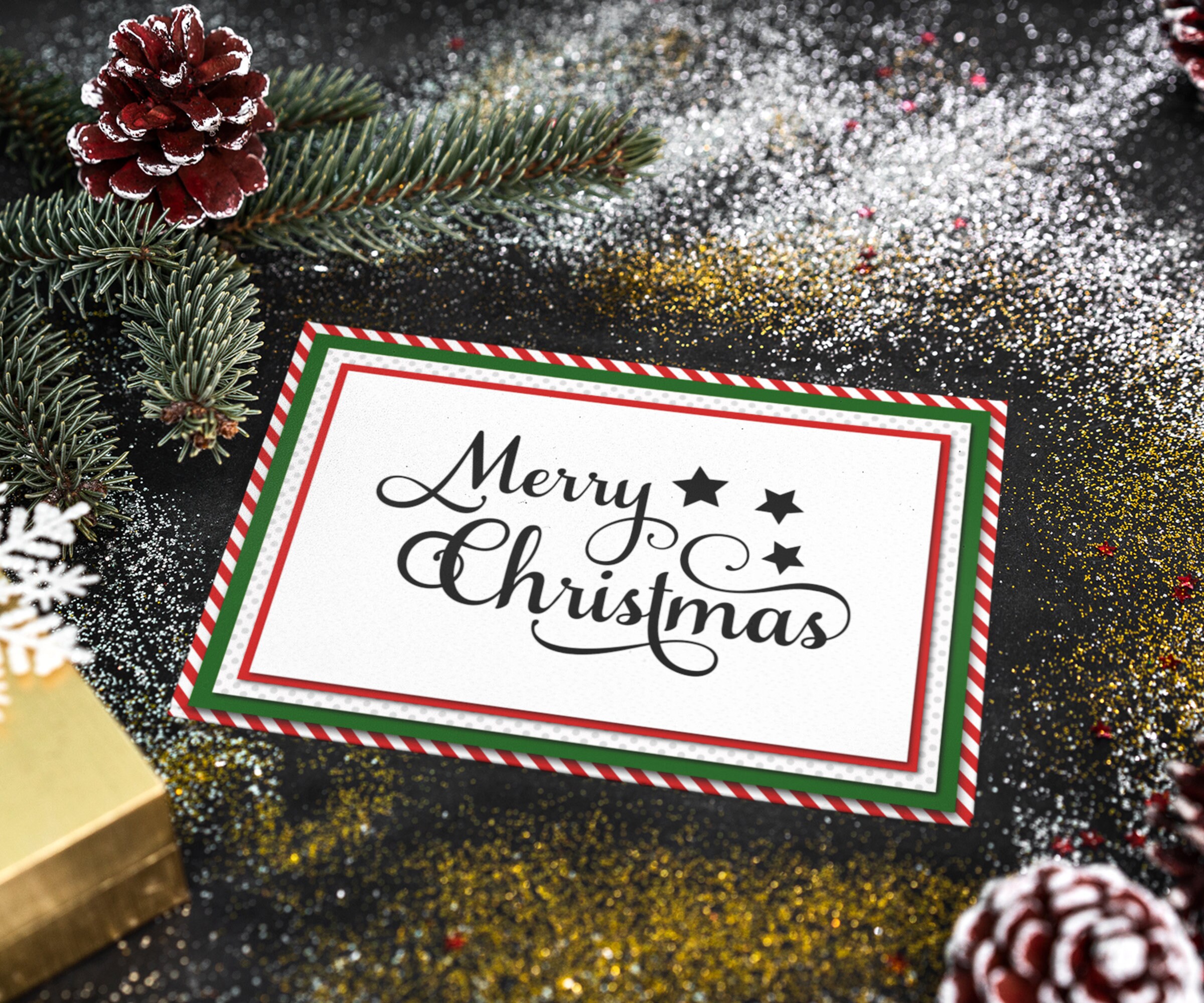 Christmas Greetings Digital Stamp Bundle, Clip Art, Word Art Quotes for ...