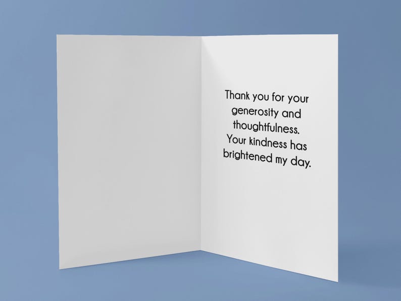 Thank You Greeting Card Sentiments 'for the Inside' Digital Stamp ...