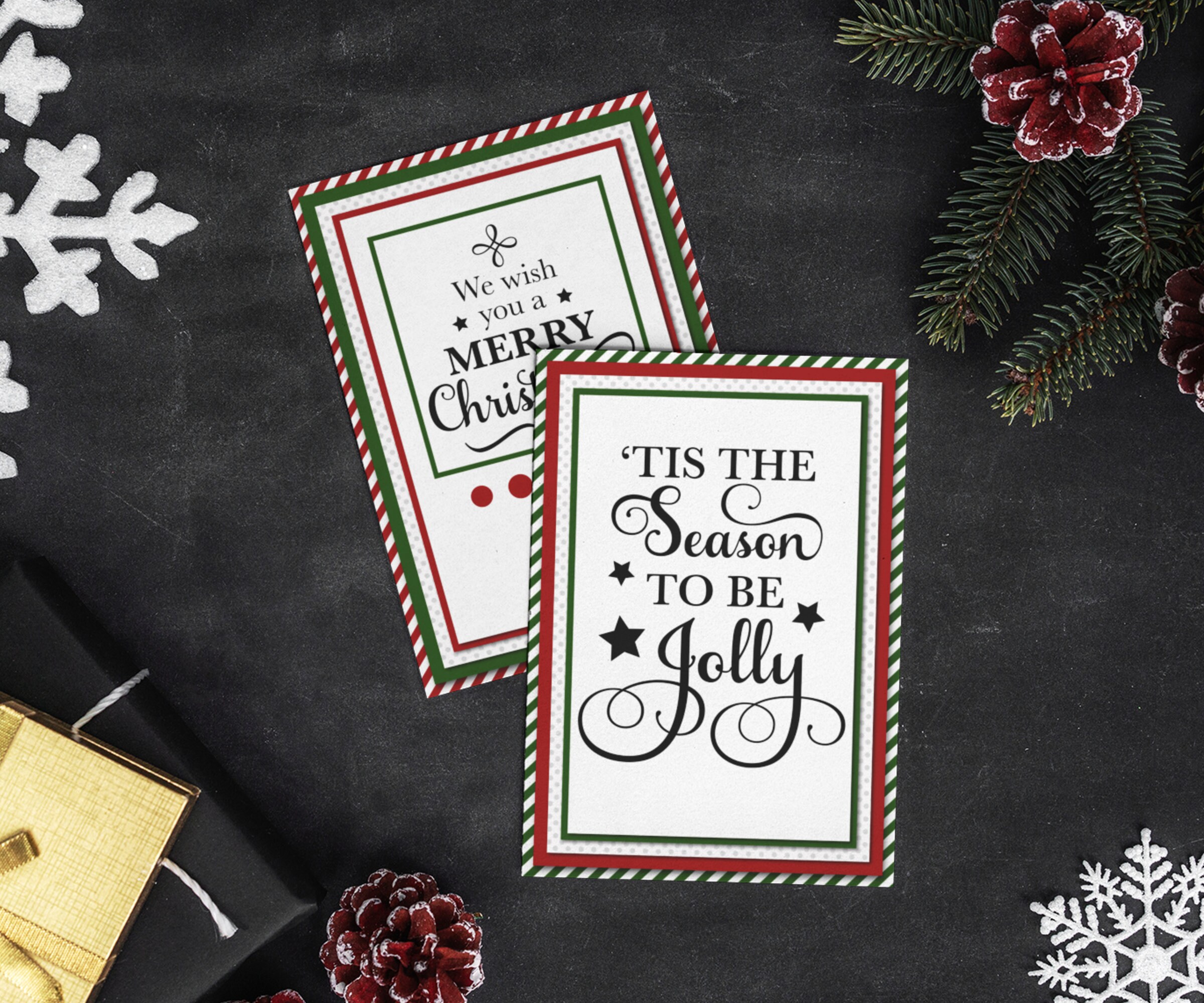 Christmas Greetings Digital Stamp Bundle, Clip Art, Word Art Quotes for ...