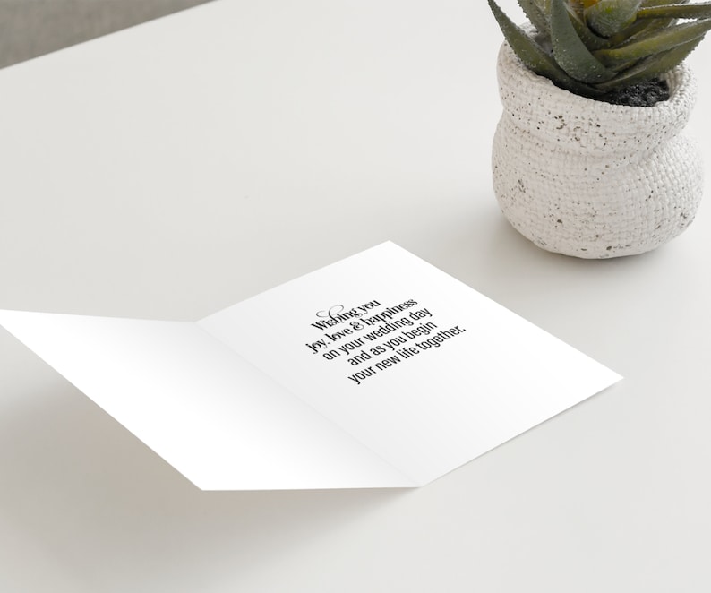 Wedding Card Sentiments 'for the Inside' (Instant Download) - Etsy