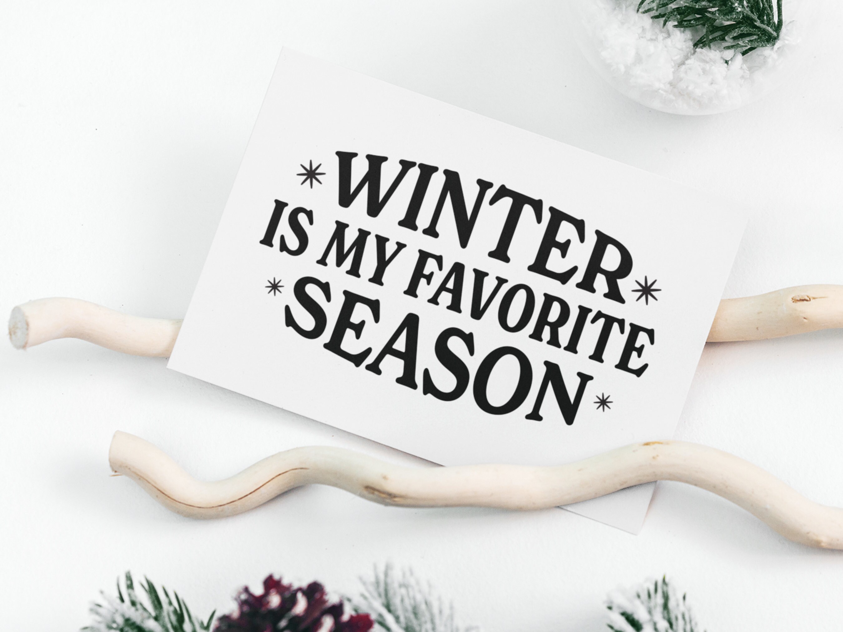 Winter Wonderland Digital Stamp Bundle, Word Art Quotes, Photo Overlays ...