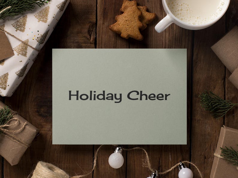 Winter Holiday Greetings Digital Stamp Bundle | Winter Sentiments for ...