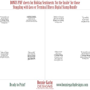 Christmas Sentiments for the Inside for Those Struggling With Loss or ...