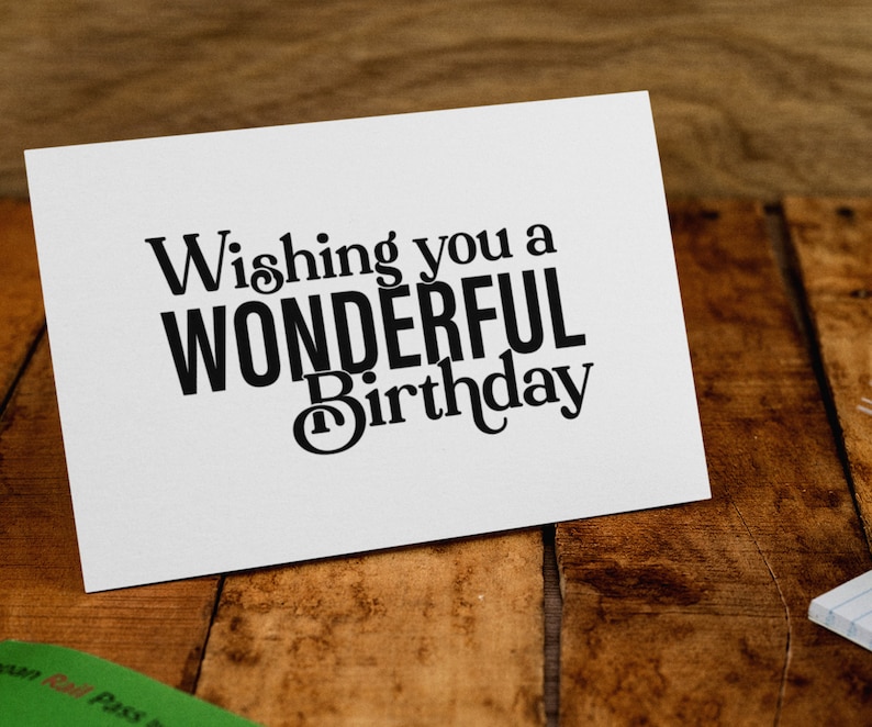 Birthday Greetings 3 Digital Sentiment Stamp Bundle, Word Art Quotes ...