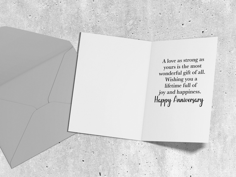 Happy Anniversary Sentiments 'for the Inside' Digital - Etsy