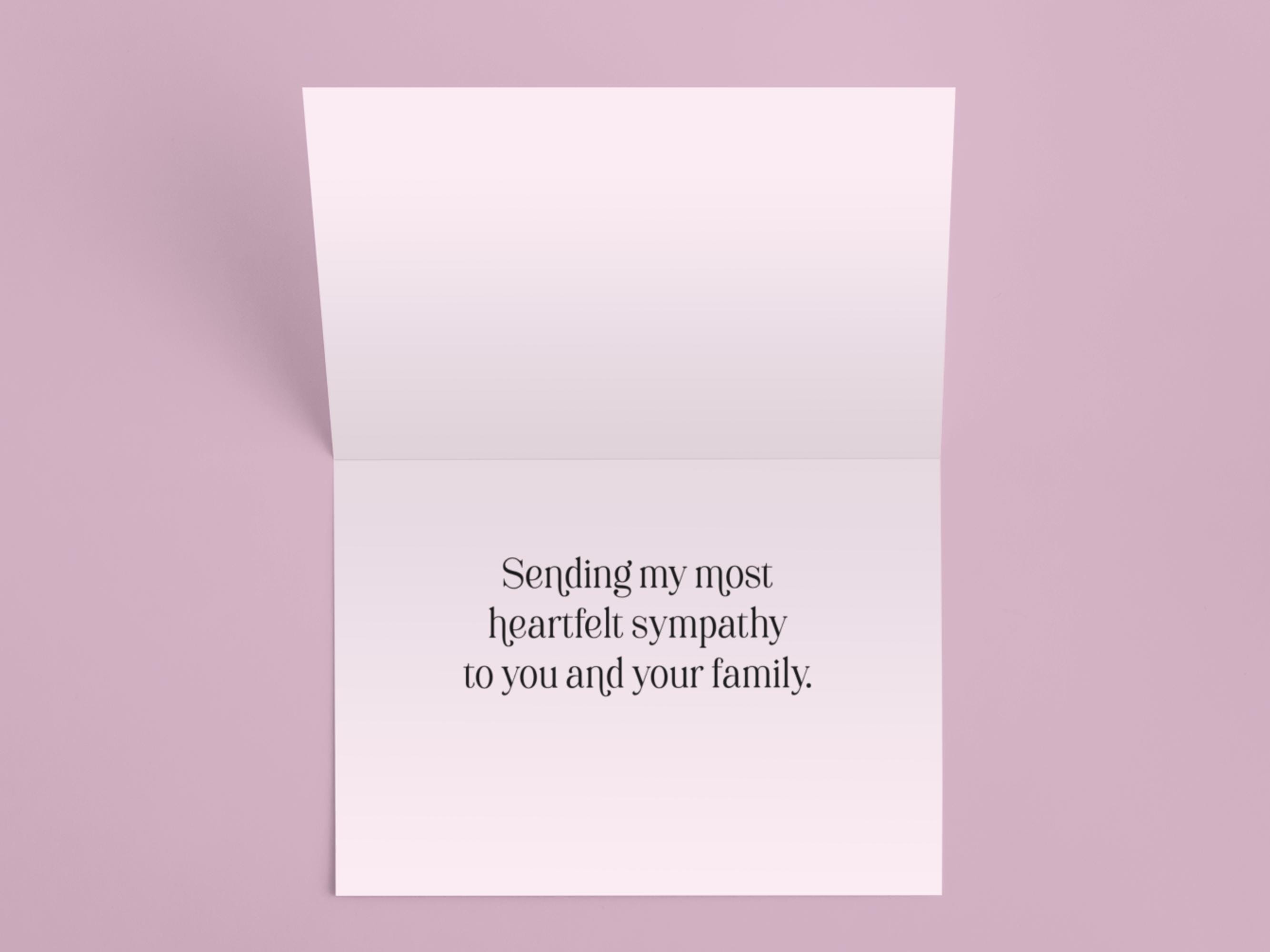 Sympathy Card Sentiments 'for the Inside' 2 Digital Stamp Bundle, Word ...