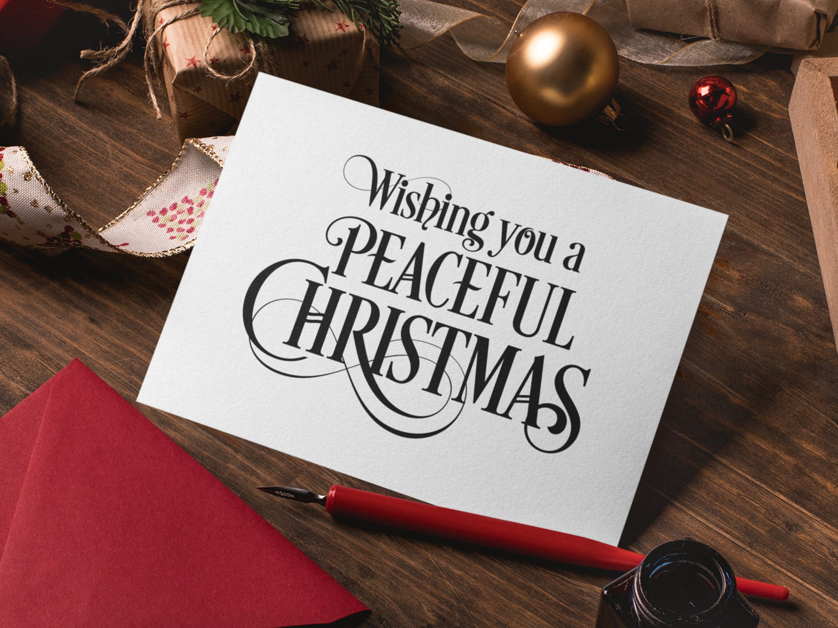 Christmas Greetings for Difficult Times Digital Stamp Bundle, Word Art ...