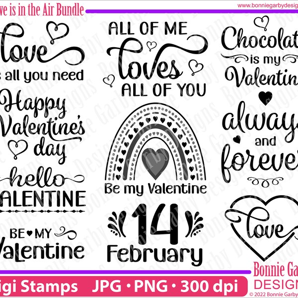 Valentine Word Art - Etsy