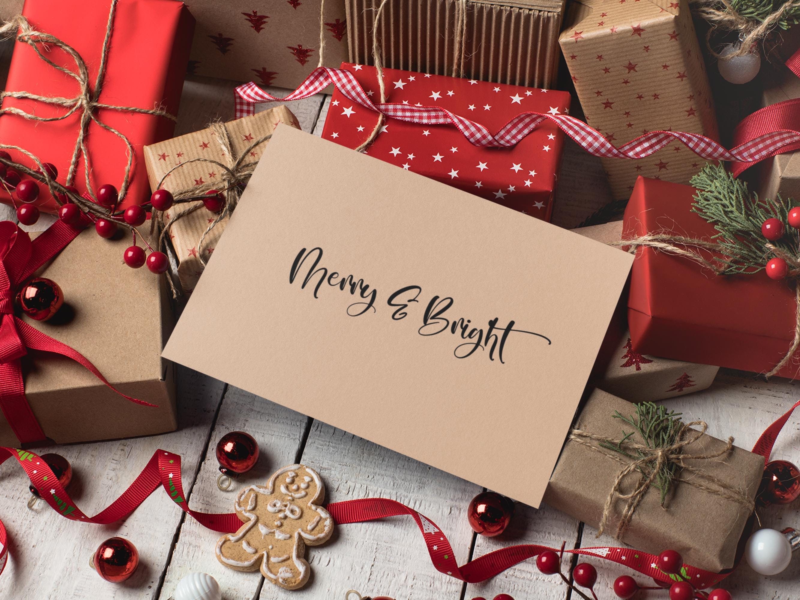 Winter Holiday Greetings Digital Stamp Bundle | Winter Sentiments for ...