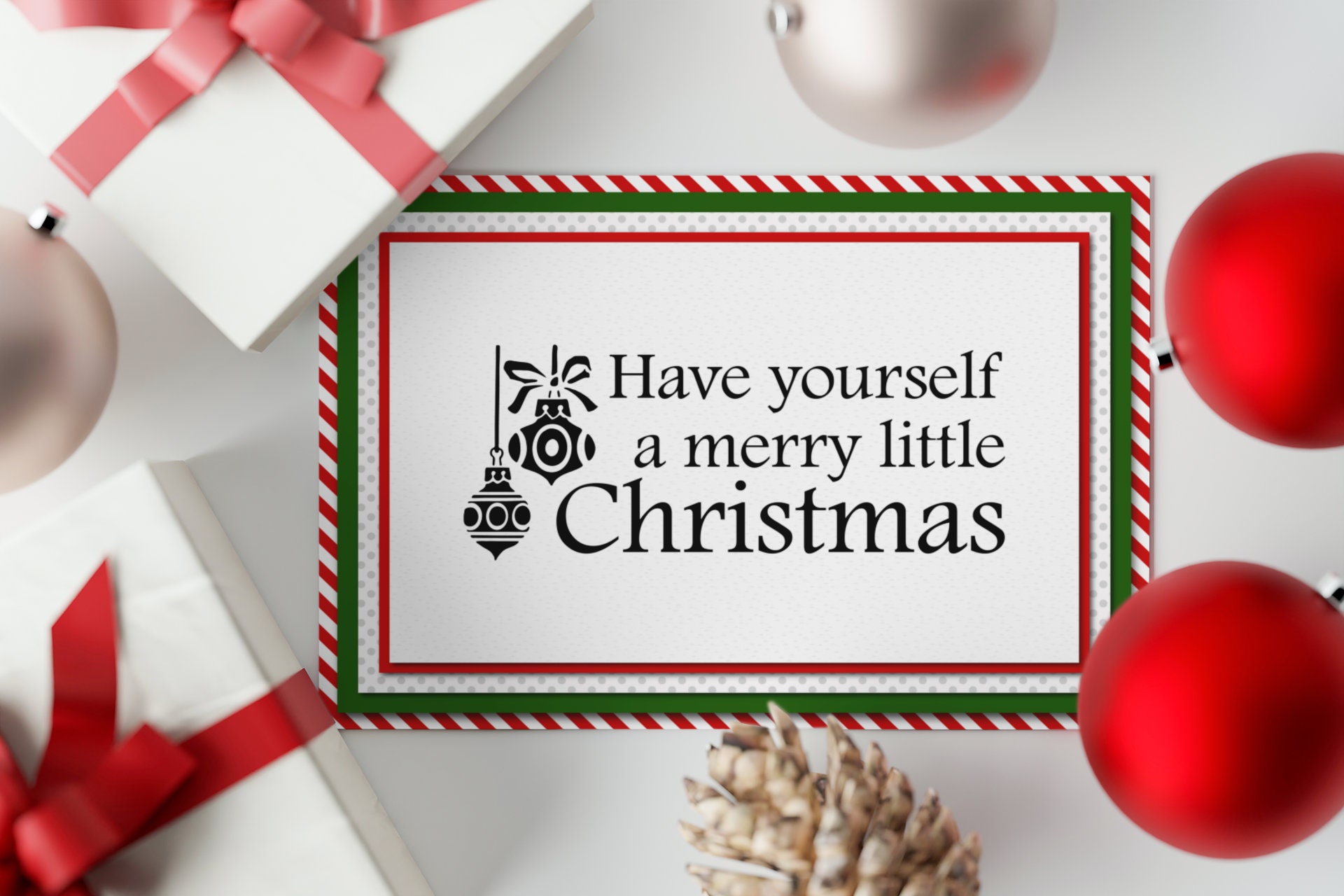 Vintage Christmas Sentiments Digital Stamp Bundle, Word Art Quotes for ...