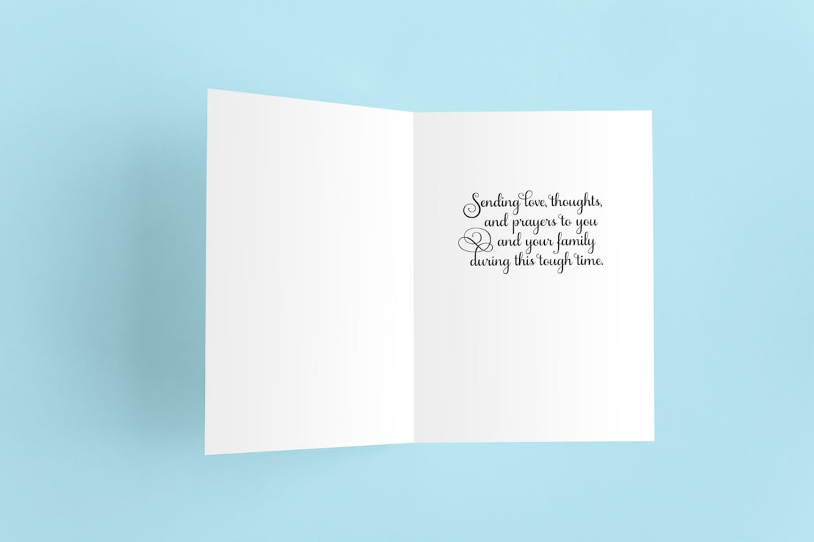 Sympathy Card Sentiments 'for the Inside' Digital - Etsy