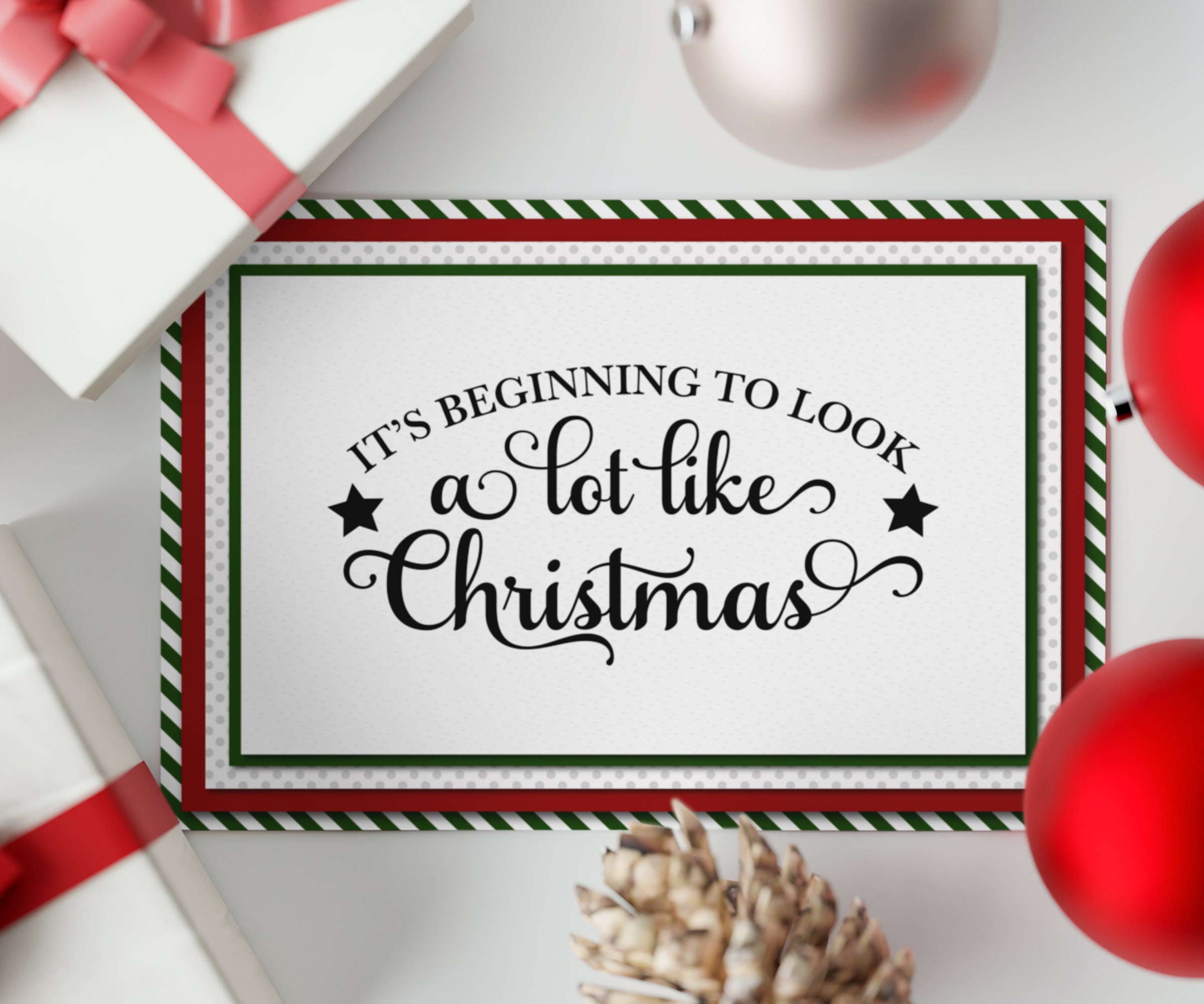 Christmas Greetings Digital Stamp Bundle Clip Art Word Art - Etsy