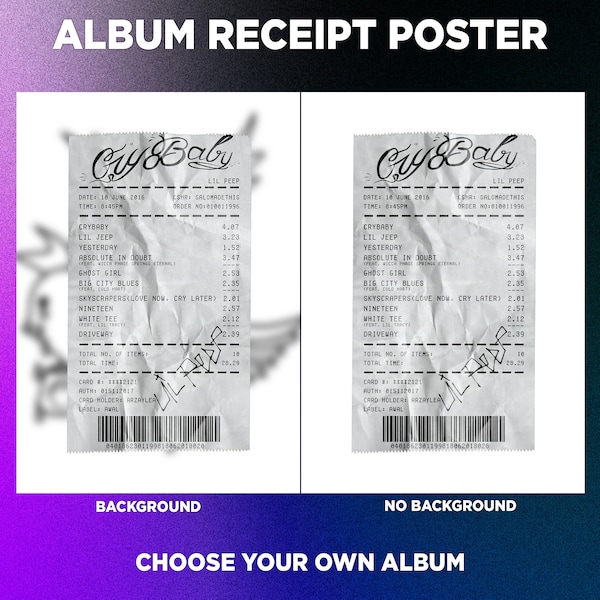 Album Receipt Rug - Etsy