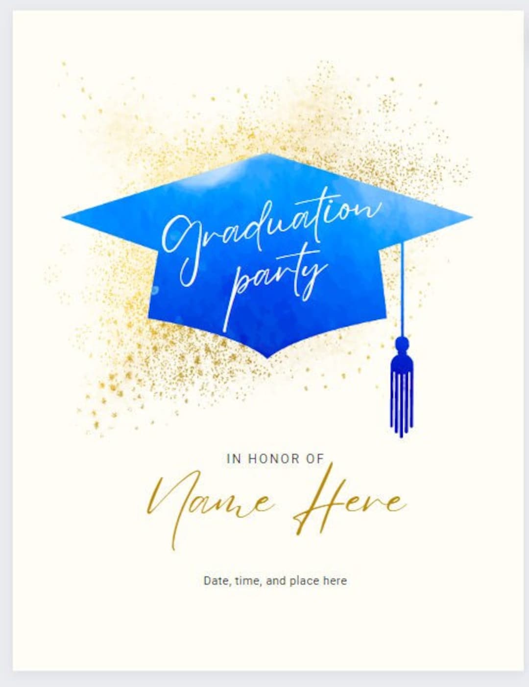 Graduation Template - Etsy