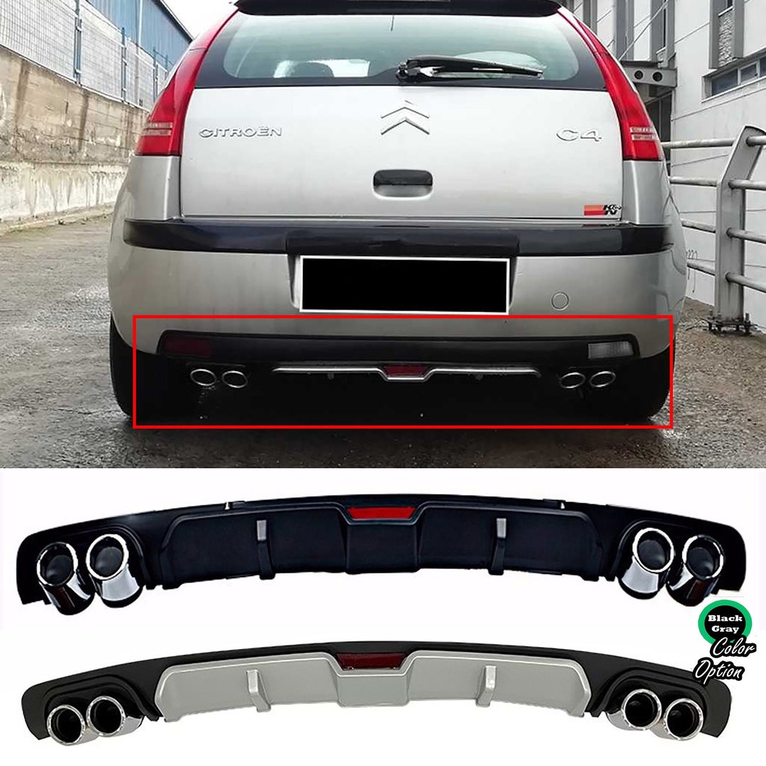 For Citroen C4 Rear Diffuser Spoiler Body Kit Splitter Black - Etsy