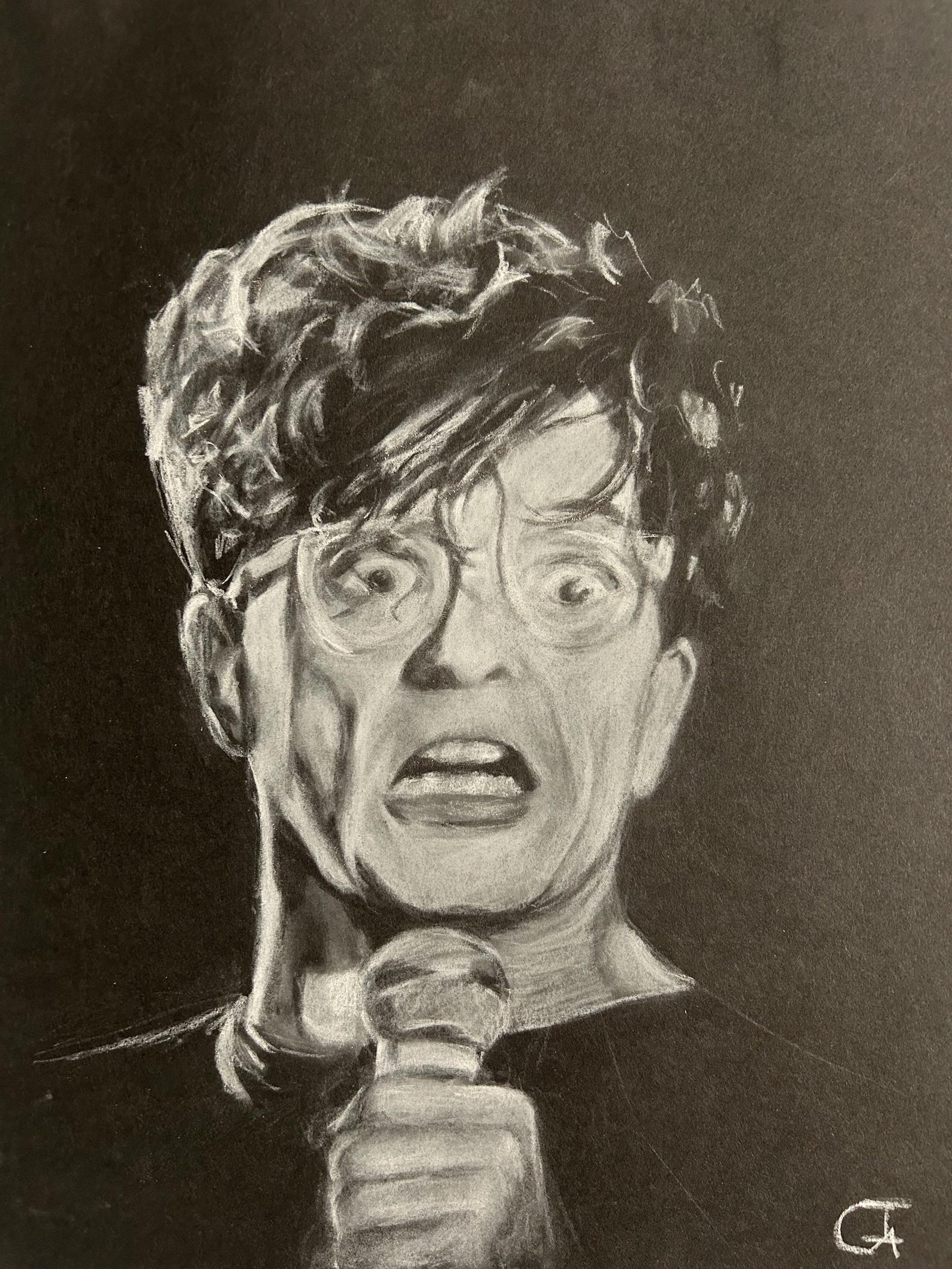 Mark Mothersbaugh Devo Original Charcoal Portrait - Etsy