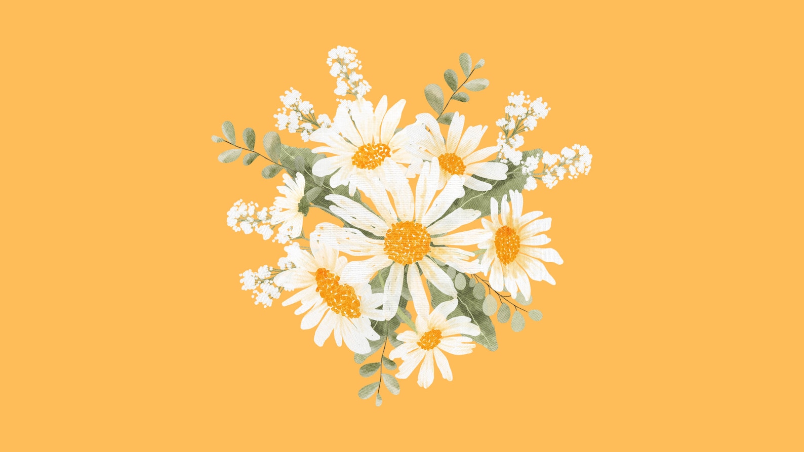 Yellow Flower Minimal Desktop Wallpaper, Desktop Background , Aesthetic ...