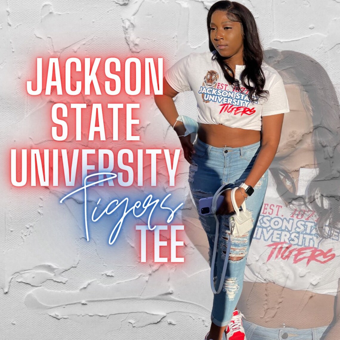 Jackson State University Tigers Tee - Etsy