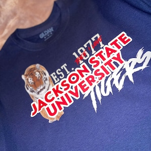 Jackson State University Tigers Tee - Etsy