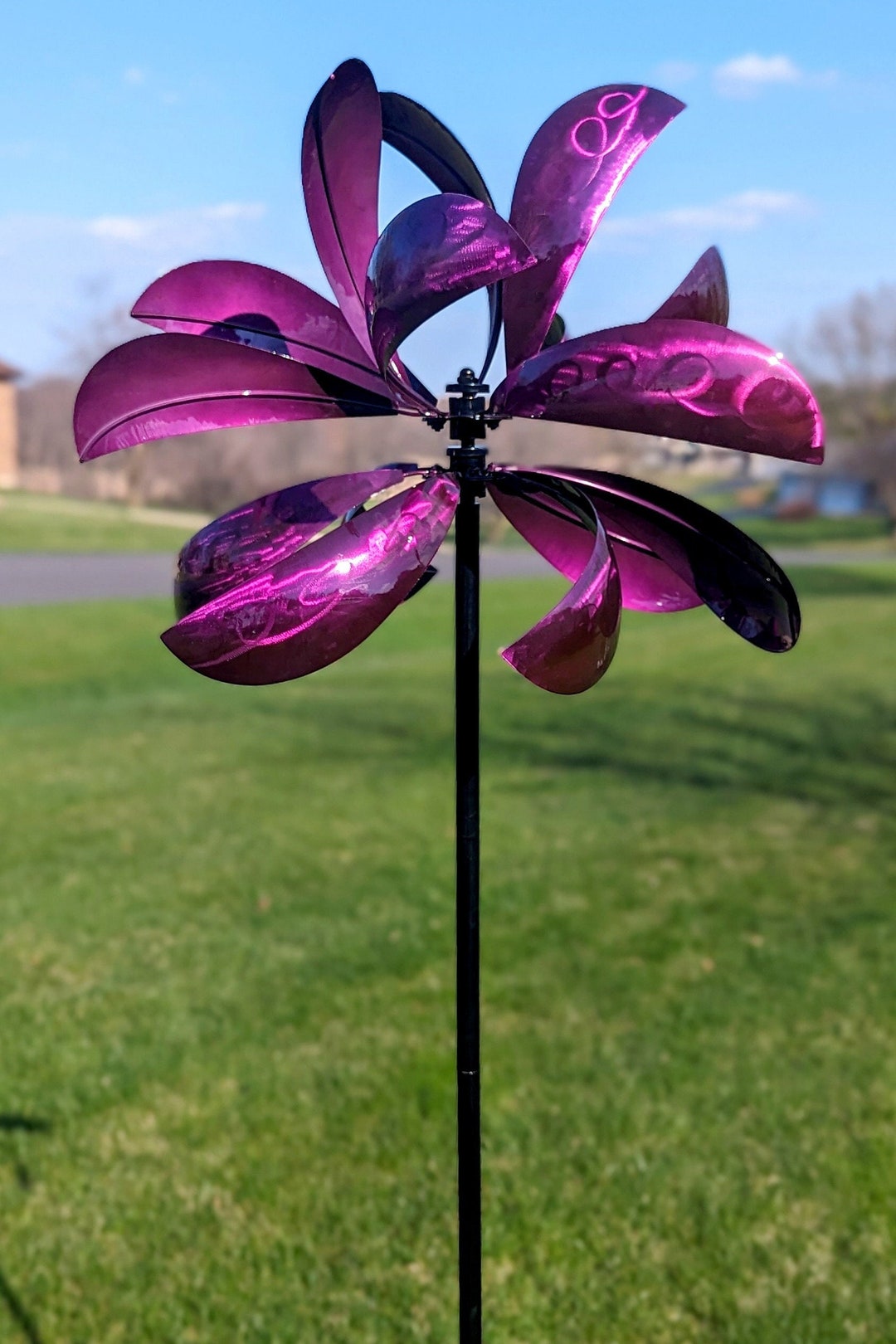 Purple Luminous Montana - Kinetic Wind Spinner - Etsy