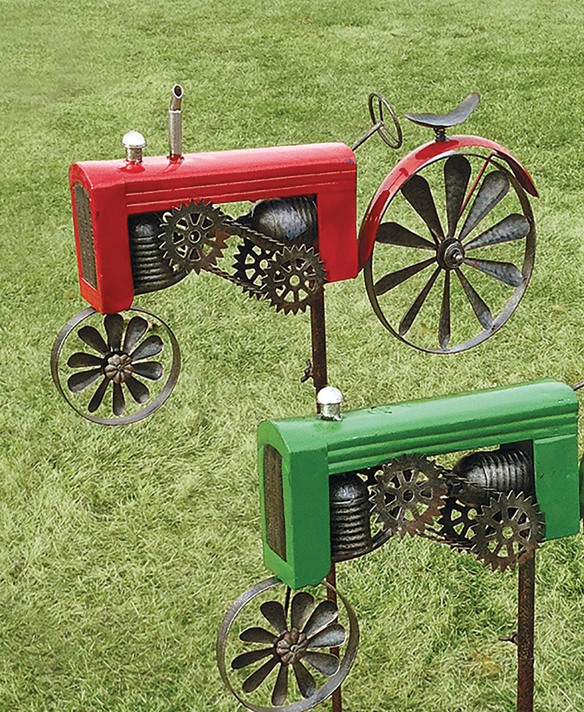 Red Tractor Wind Spinner - Spinning Wheels - Etsy