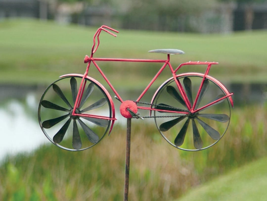 Bike Wind Spinner - Racing Red - Etsy