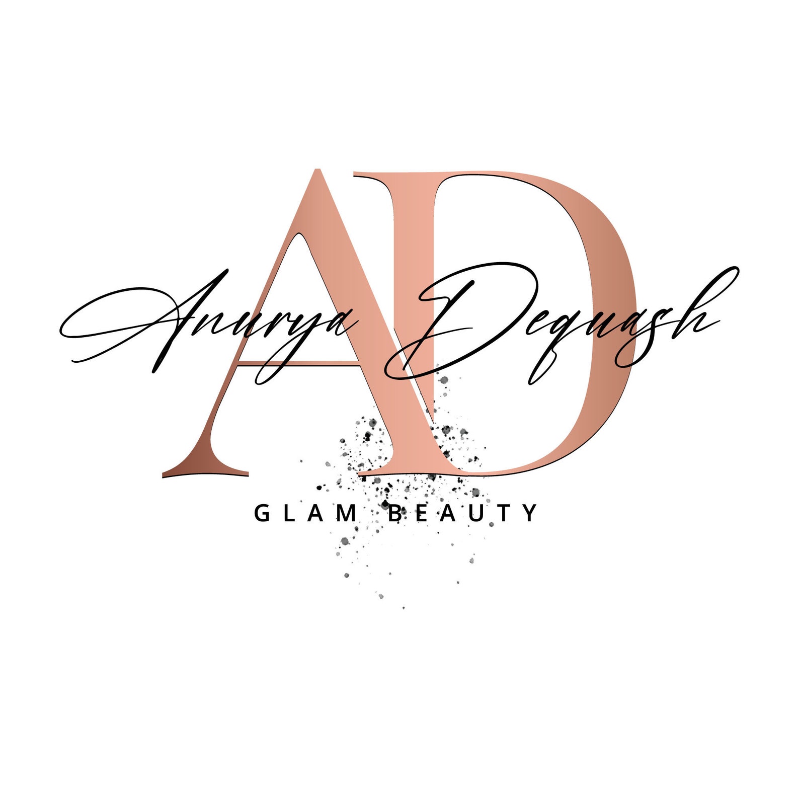 Rose Gold Logo Design Beauty Logo Boutique Logo Premade - Etsy