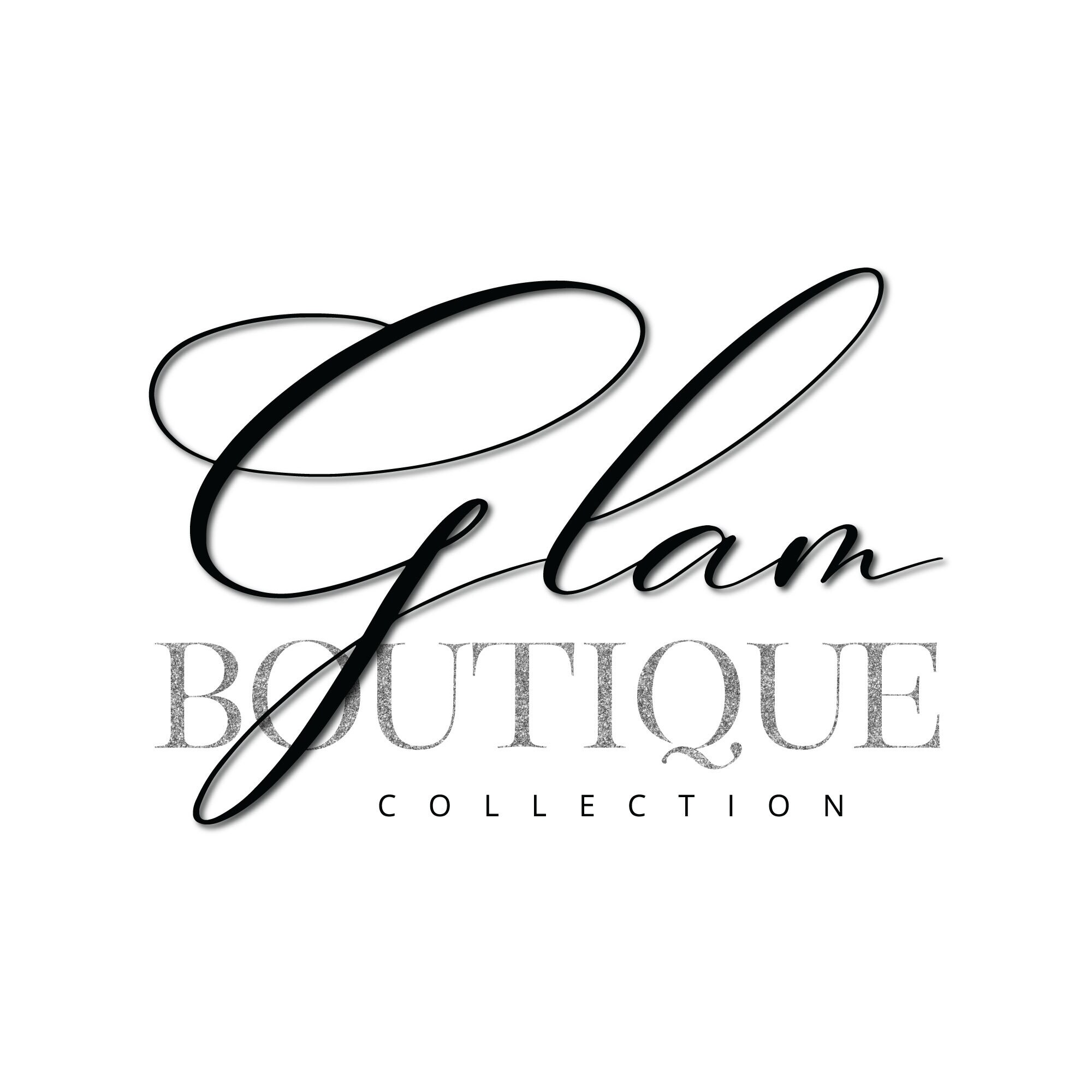 Elegant Pink Glitter Boutique Logo DIY Logo Design Template - Etsy